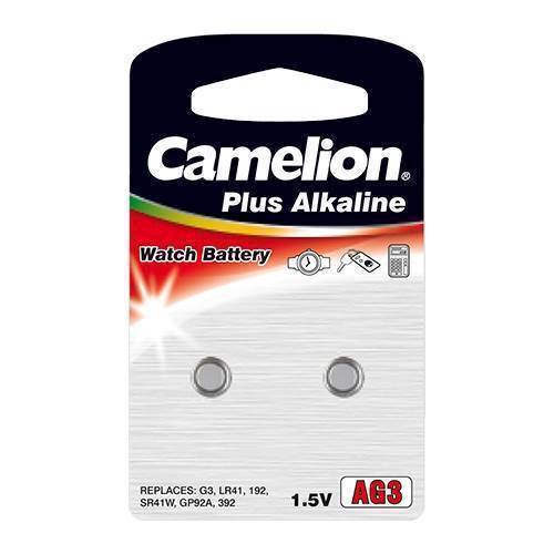 Camelion LR41 / AG3 / SR41 1,5V Alkaline Plus batterier (2 stk)